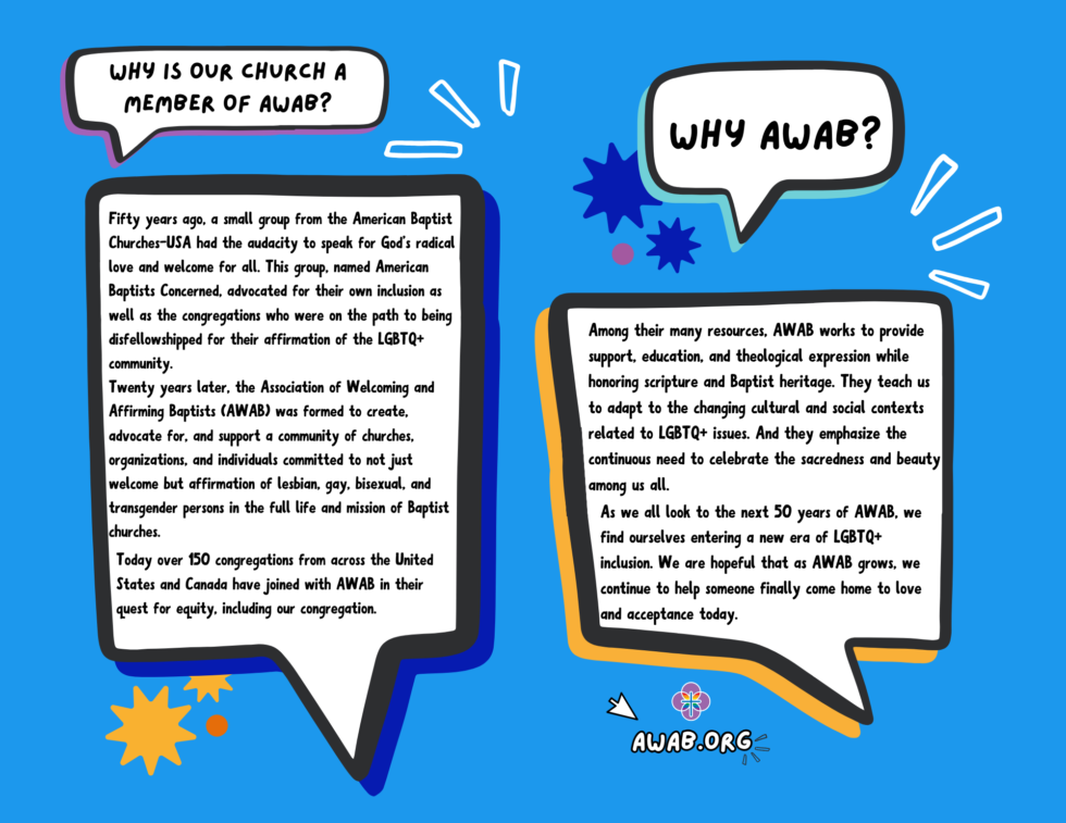 “What Is AWAB?” Bulletin Insert - Association of Welcoming & Affirming ...